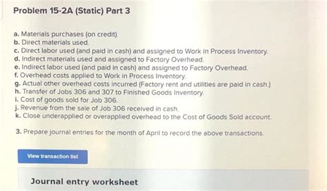 Solved Problem 15 2a Static Computing And Recording Job