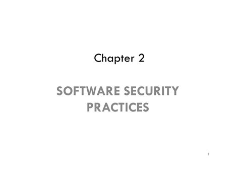 Chapter 2 Software Security Practices Integrative Programming Studocu