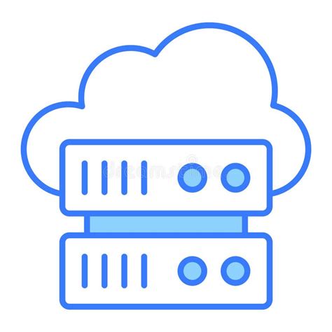 Cloud Data Server Icon Modern Illustration Stock Vector Illustration