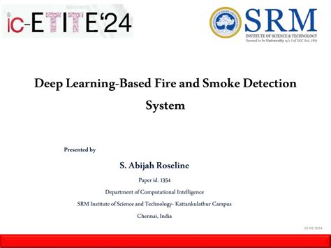 Fire Smoke Detection Using Convolutional Ppt