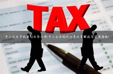 中小企业节税筹划业务办理中小企业税收优惠政策解读与实操指南 灵活用工平台