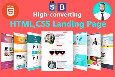create responsive high converting html landing page by onlinejobs99 fiverr