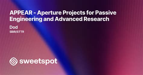 Appear Aperture Projects For Passive Engineering And Advanced Research