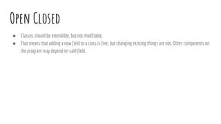 Solid Principles PPTX Programming Languages Computing