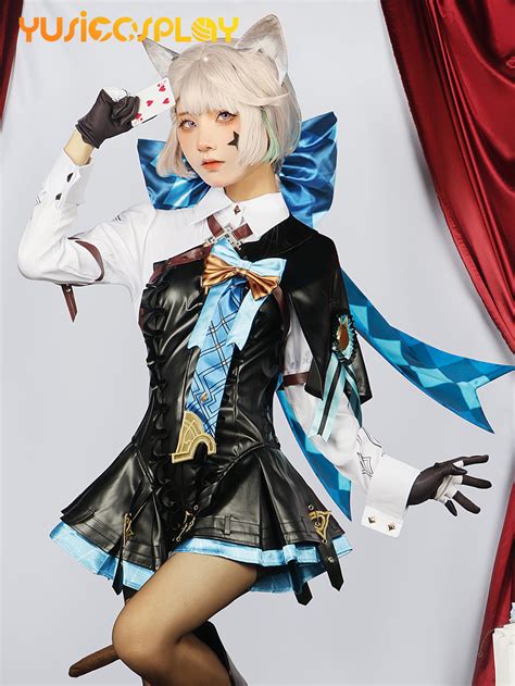 Genshin Impact New Lynette Halloween Cosplay Costume Yusicosplay