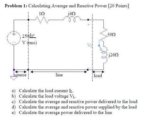Solved Problem Calculating Average And Reactive Power Chegg Com