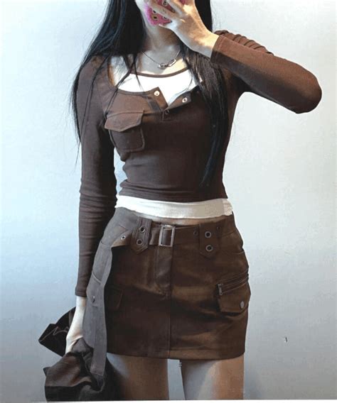 [2colors 기모안감] 커비 포켓 레이어드 티 에이블리