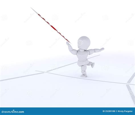 Man Throwing The Javelin Stock Illustration Illustration Of Compete 25289188