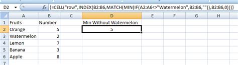 Excel How Can Find Row Of Min Value Except Row Have Special Word In VBA Stack Overflow