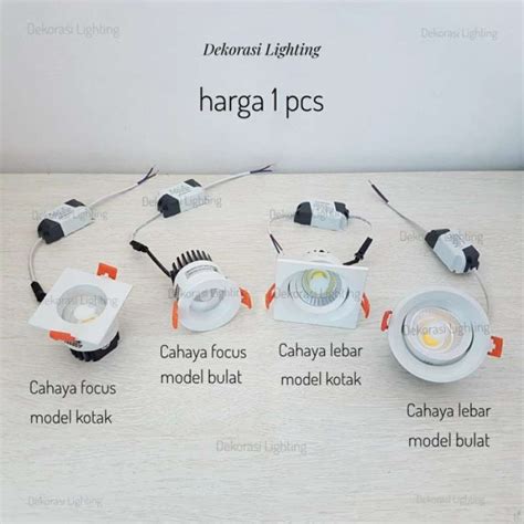 Promo Lampu Downlight Inbow Led W Sorot Tipe Kotak Bulat Dekorasi Diskon Di Seller Surota