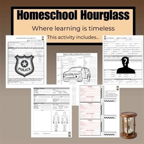 Forensic Science Forms Bundle Printable Investigation Templates