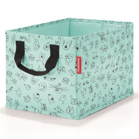 Купить Коробка для хранения детская Storagebox cats and dogs mint