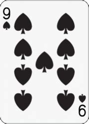 Vintage Playing Cards Spades 9 Png
