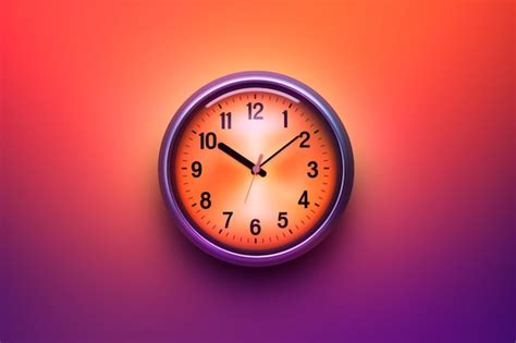 Premium Ai Image A Clock With The Time Of 12 05 On A Colorful