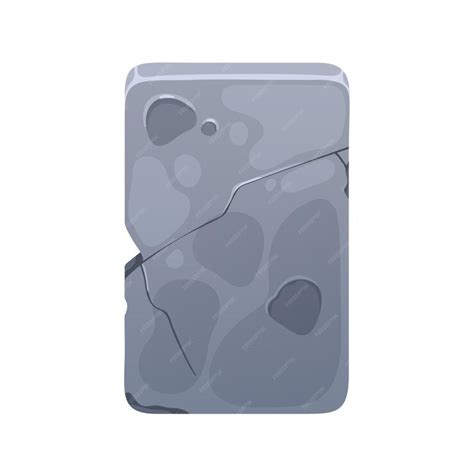 스톤 보드 게임 Ui 요소 금속 직사각형 패널 기우를 위한 수직 판 그룬지 거친 텍스처 플레이크 수직 단단한 바위 슬라이더 키 색 바탕에 고립된 평평한 터