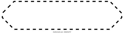 Dashed Line Border Frame Vector Element Stock Vector Royalty Free 2046316757 Shutterstock