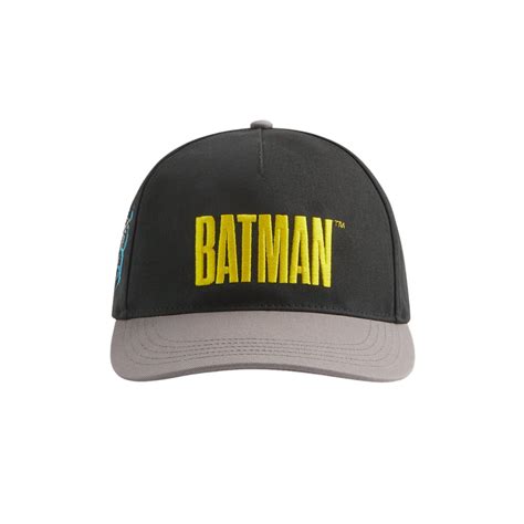 키스 X 배트맨 트윌 투 톤 핀치 크라운 스냅백 블랙 Kith Kream