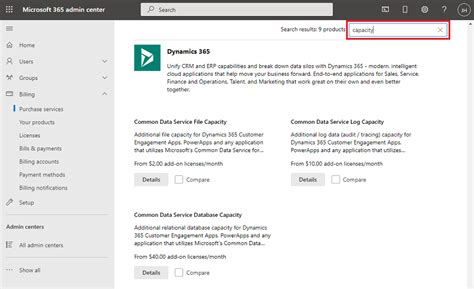 为您的租户添加更多 Microsoft Dataverse 容量 Power Platform Microsoft Learn