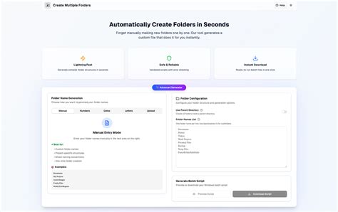 I Built A Simple Tool To Create Multiple Folders In Seconds By