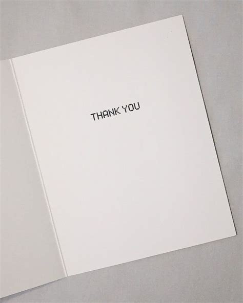 Binary Code Thank You Card Thank You Card For Computer Programmers