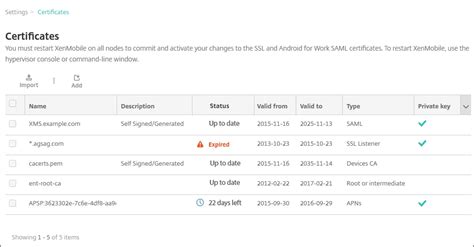 Certificates And Authentication XenMobile Server