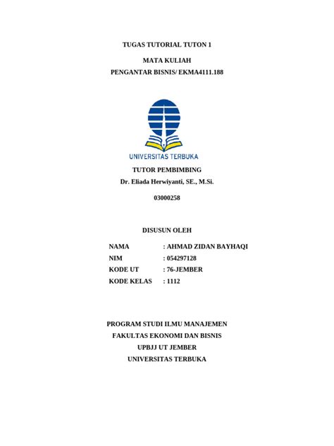 Ahmad Zidan Pengantar Bisnis Pdf