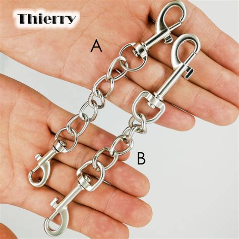 Thierry Double End Metal Hook Chain For Restraint Bondage Hands Convenient Connection Lock Adult