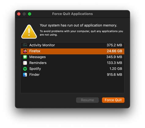 Base M1 Air Constantly Running Out Of Memory Nowadays Please Help Rmacos