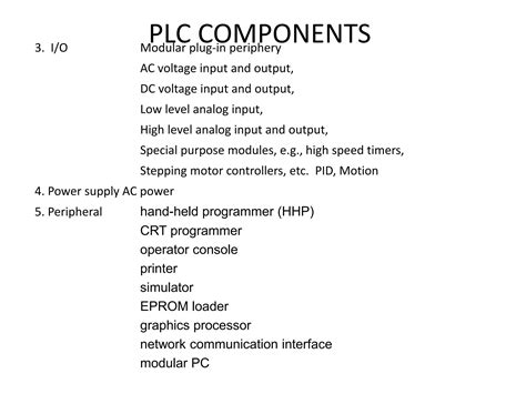 Plc Programming Working Specifications Of Plc Pdf Operating Systems Computer Software