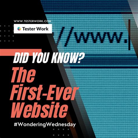Tester Work On Linkedin Wonderingwednesday Firstwebsite Worldwidewek Techprofessionals