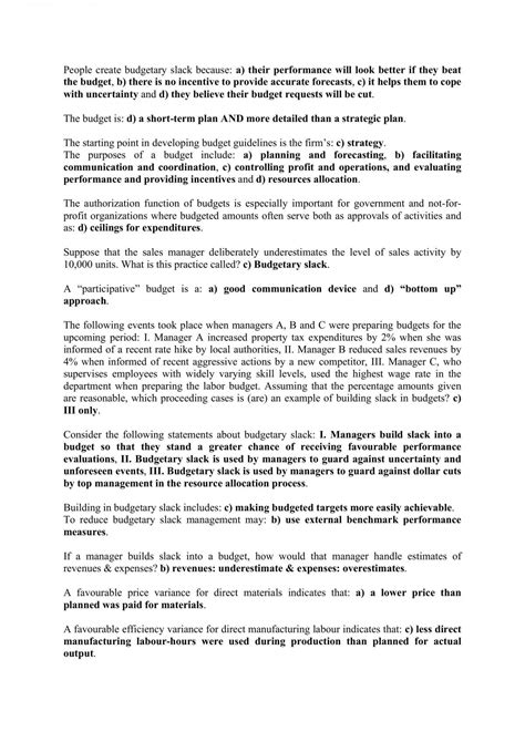 management control systems notes acct3001 management control