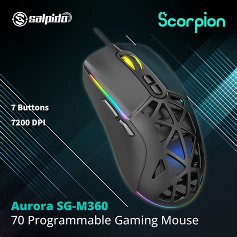 Salpido Transform Sg M360 70 Programmable Rgb Gaming Mouse Shopee Malaysia