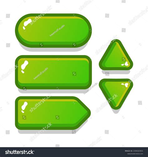 Big Set Buttons Games App Wooden Stock Vector Royalty Free 2194163931 Shutterstock
