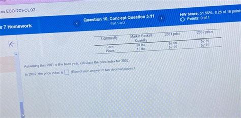 Solved Assuming That 2001 Is The Base Year Calculate The
