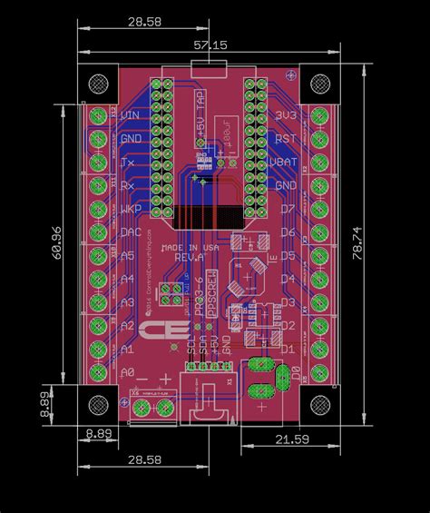 Screw Terminal Breakout Board For Particle Photon With Power Supply MG Super Labs