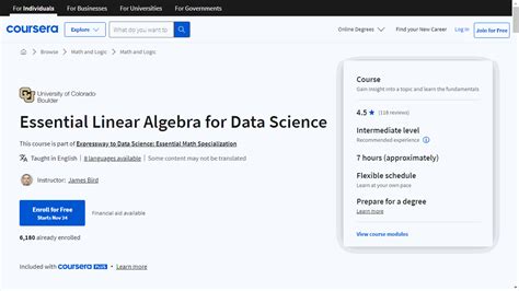 6 Best Linear Algebra Courses On Coursera For 2024 Forecastegy
