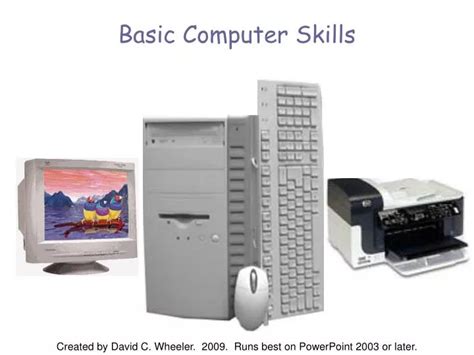 PPT Basic Computer Skills PowerPoint Presentation Free Download ID