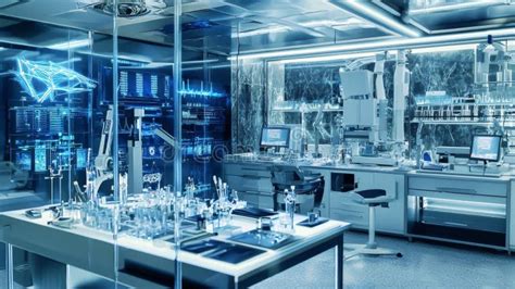 Advanced High Tech Research Laboratory With Cutting Edge Equipment For Innovative Scientific