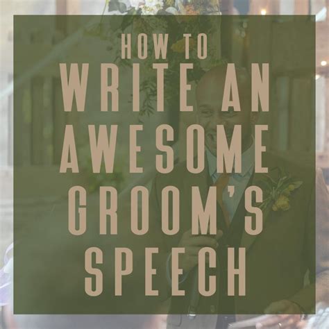 Write An Awesome Groom Speech Top Tips For Nailing It