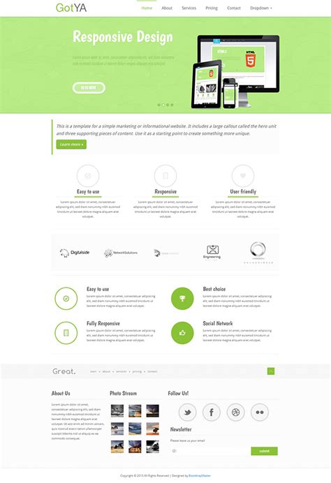 Free Gotya Website Template Free Website Templates Html5 And Css Templates And Open Source Templates