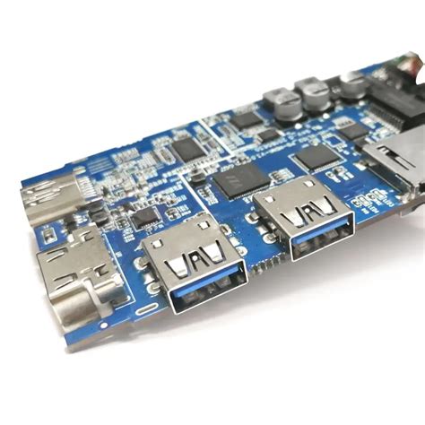 Type C Usb Hub Pcb Board With Usb And Sd Card Reader And Vga Rj Pd Charging Port Hd Mi