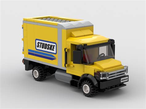 Lego Moc Moving Truck By Haulingbricks Rebrickable Build With Lego