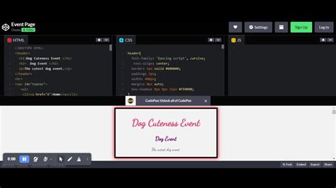 Osose Oluwadamilola Lucky Audu On Linkedin Event Page Using Html And Css West Tekena Precious