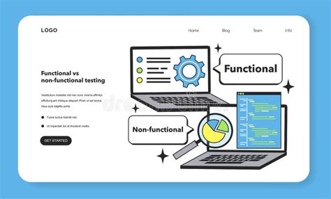 Functional Vs Non Functional Testing Testing Techniques Web Banner Stock Vector Illustration