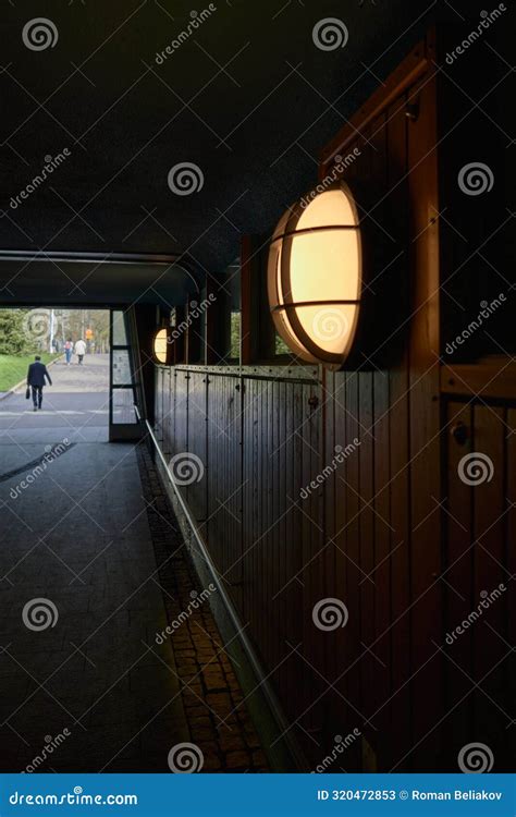 Exit From A Pedestrian Underpass In A European Town Stock Image