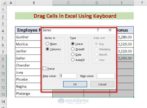 How To Drag Cells In Excel Using Keyboard 5 Smooth Ways Exceldemy