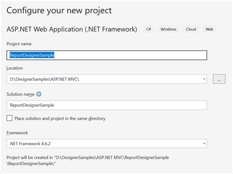 Add Web Reportdesigner To An Aspnet Mvc Application