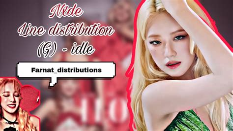 G Idle Nxde Line Distribution Youtube