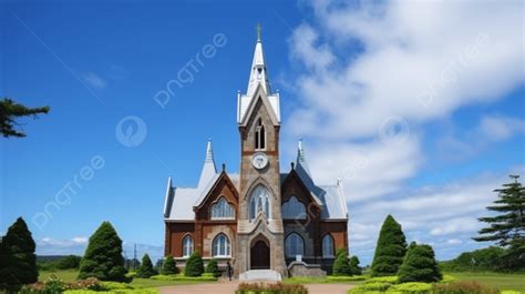 세인트 버나드의 세인트 버나드 프린스 에드워드 아일랜드의 아름다운 교회 고화질 사진 사진 하늘 배경 일러스트 및 사진 무료 다운로드 Pngtree