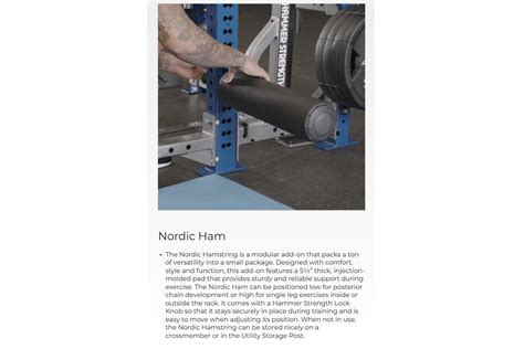 Hammer Strength Nordic Ham Rack Attachment 360 Fitness Superstore